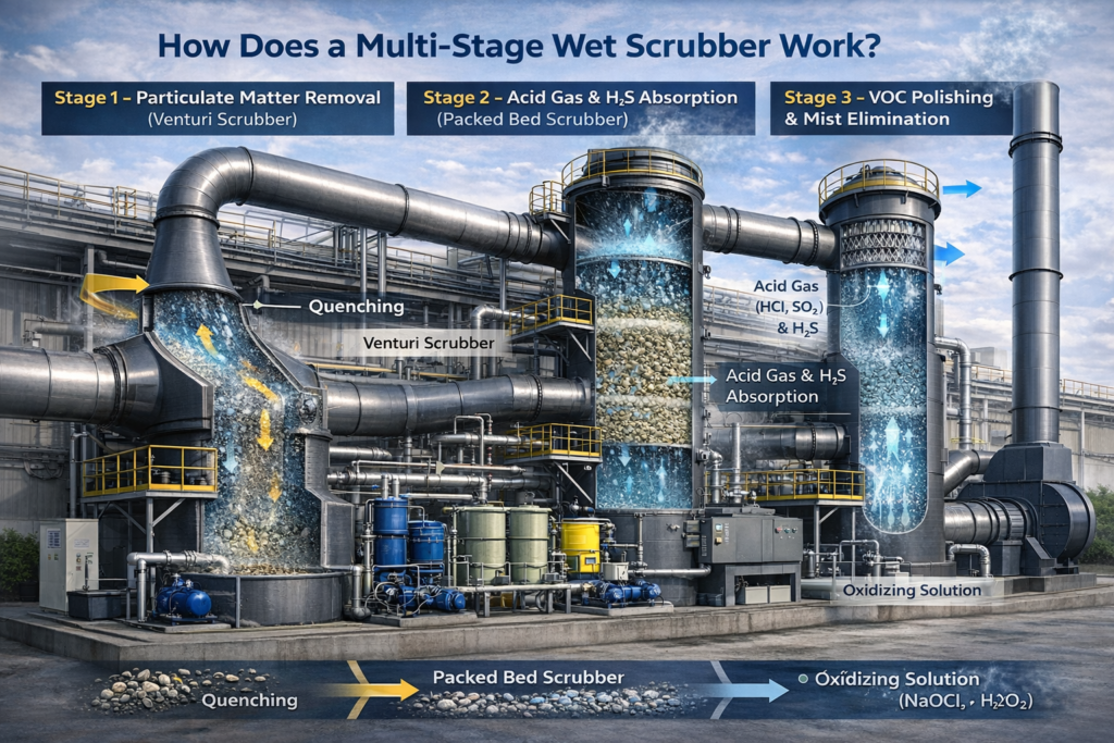 What Is A Multi-Stage Wet Scrubber? Working Principle & Applications