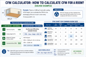 CFM Calculation Formula: How To Calculate CFM (Airflow) In HVAC