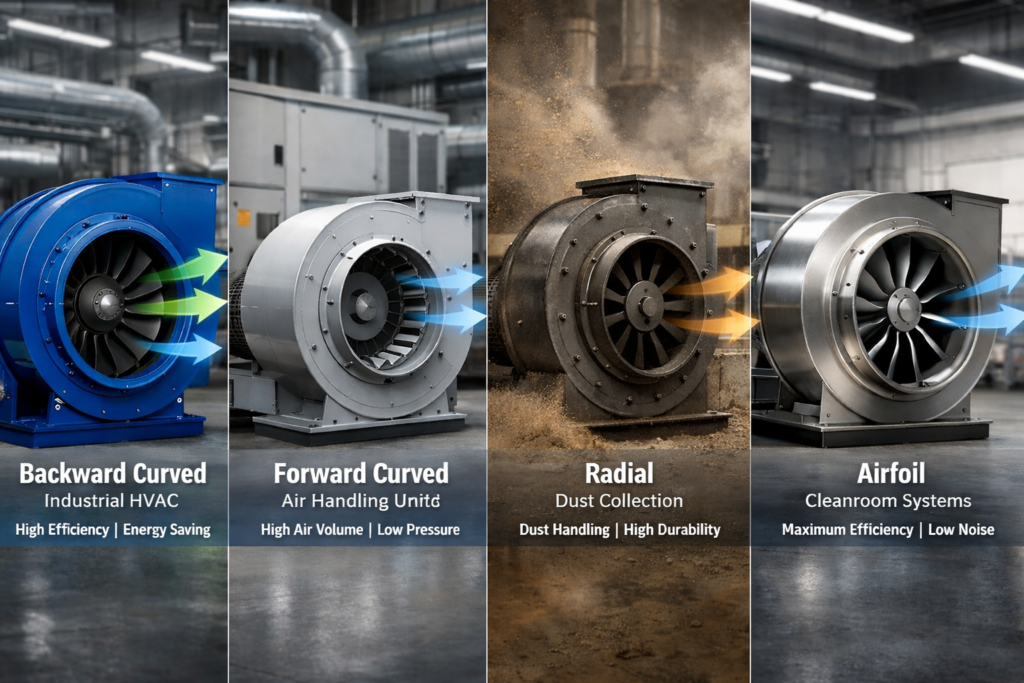 Different Types of Centrifugal Blowers and Applications